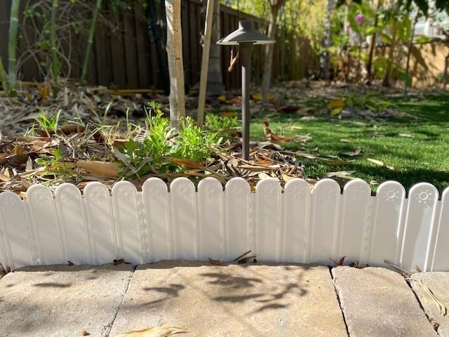 Plant Border 1pc Decorative Faux Stone Gray Plastic Kit Decorative ...