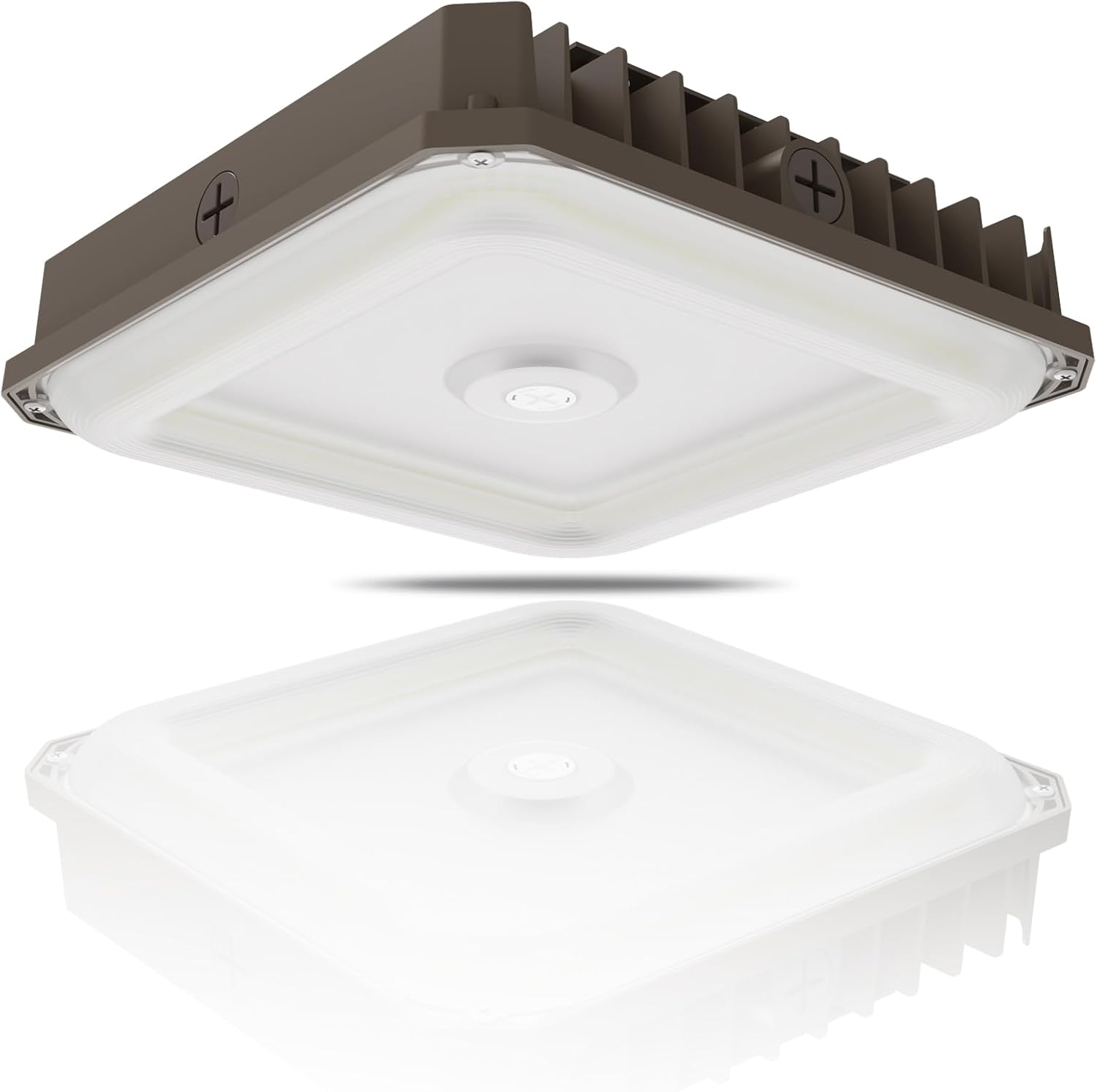 80W LED Canopy Light, Selectable Wattage 80W/60W/40W, 3CCT 3500/4000 ...