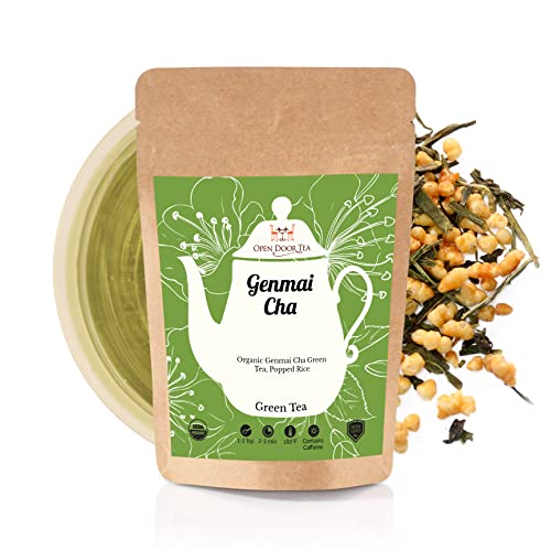 Amazon.com: Open Door Tea - Genmaicha | Organic Green Tea, Loose Leaf ...