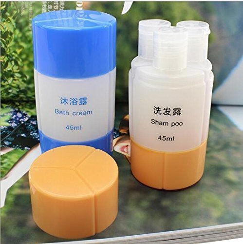 Epic 3 in 1 Leak Proof Travel Empty Plastic Liquid Triad Bottle for ...