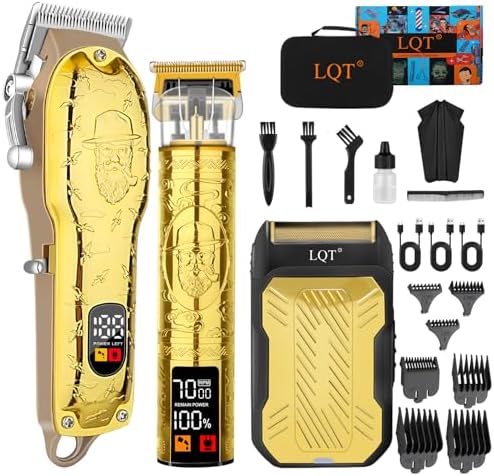 Amazon.com: LQT Professional Hair Clipper Set for Men Electric Shaver ...