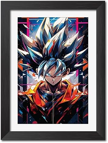TenorArts Goku Framed Poster Dragon Ball Z Anime Poster Laminated ...