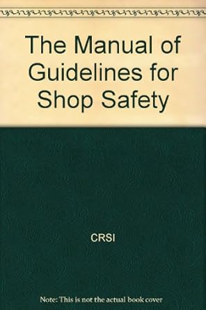 The Manual of Guidelines for Shop Safety: Amazon.co.uk: CRSI: Books