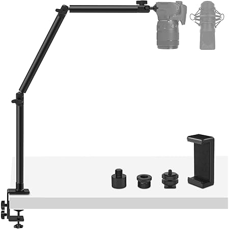 Amazon.com : Obeamiu Overhead Camera Mount Desk Stand, Flexible ...