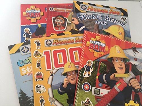 Fireman Sam Activity Books Collection -6 Books-(Fireman Sam Bumper ...