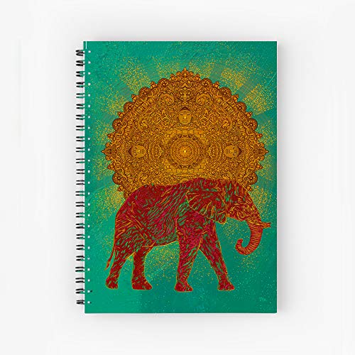 Art Bundle Mandala art Notebook - 80 GSM, Wiro Bound Diary, with plain ...
