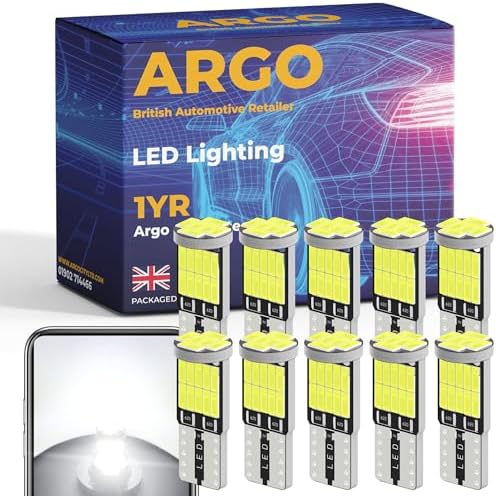 Argo 10 Pcs 501 Led Bulbs 26 Smd Xenon White Car Light Bulbs Car ...