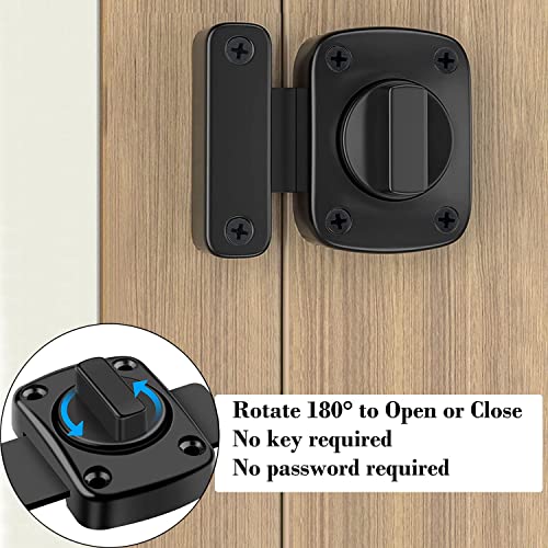 Litensh Bathroom Toilet Door Latch Rotate Bolt Gate Latch Stainless ...