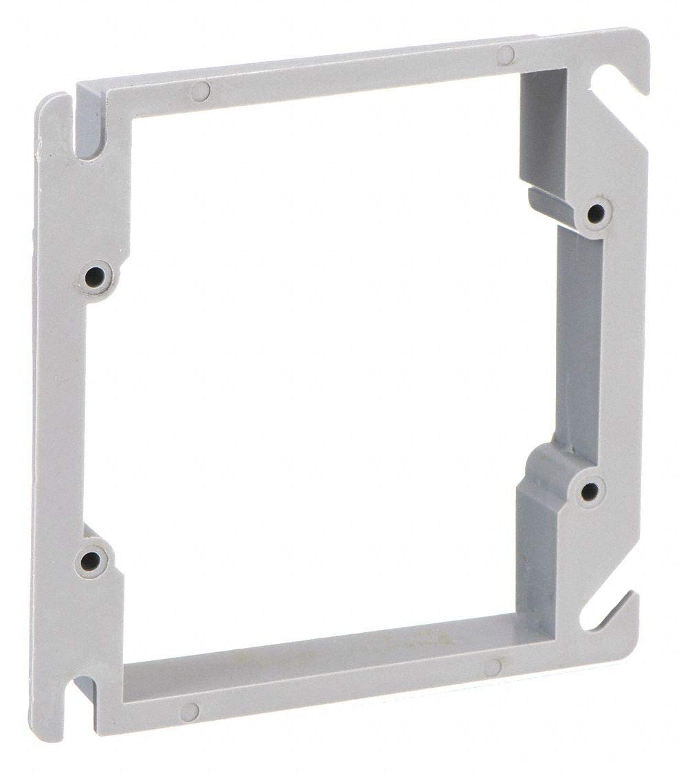 Plaster Ring, 2-Gang, 1/2 in. Riser, PVC: Electrical Outlet Boxes ...