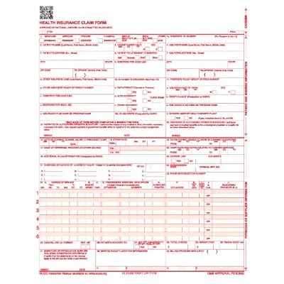 Buy CMS-1500 0212 Claim Form - Pack of 50 at Ubuy Philippines