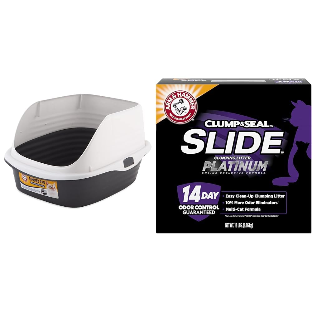 Amazon.com : Arm & Hammer Platinum Slide Easy Clean-Up Clumping Cat ...