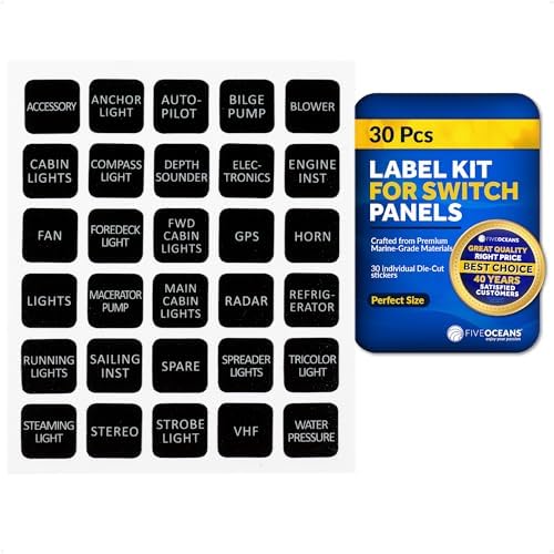 Amazon.com: White Marine Boat Dash Board Switch Instrument Panel Decal ...