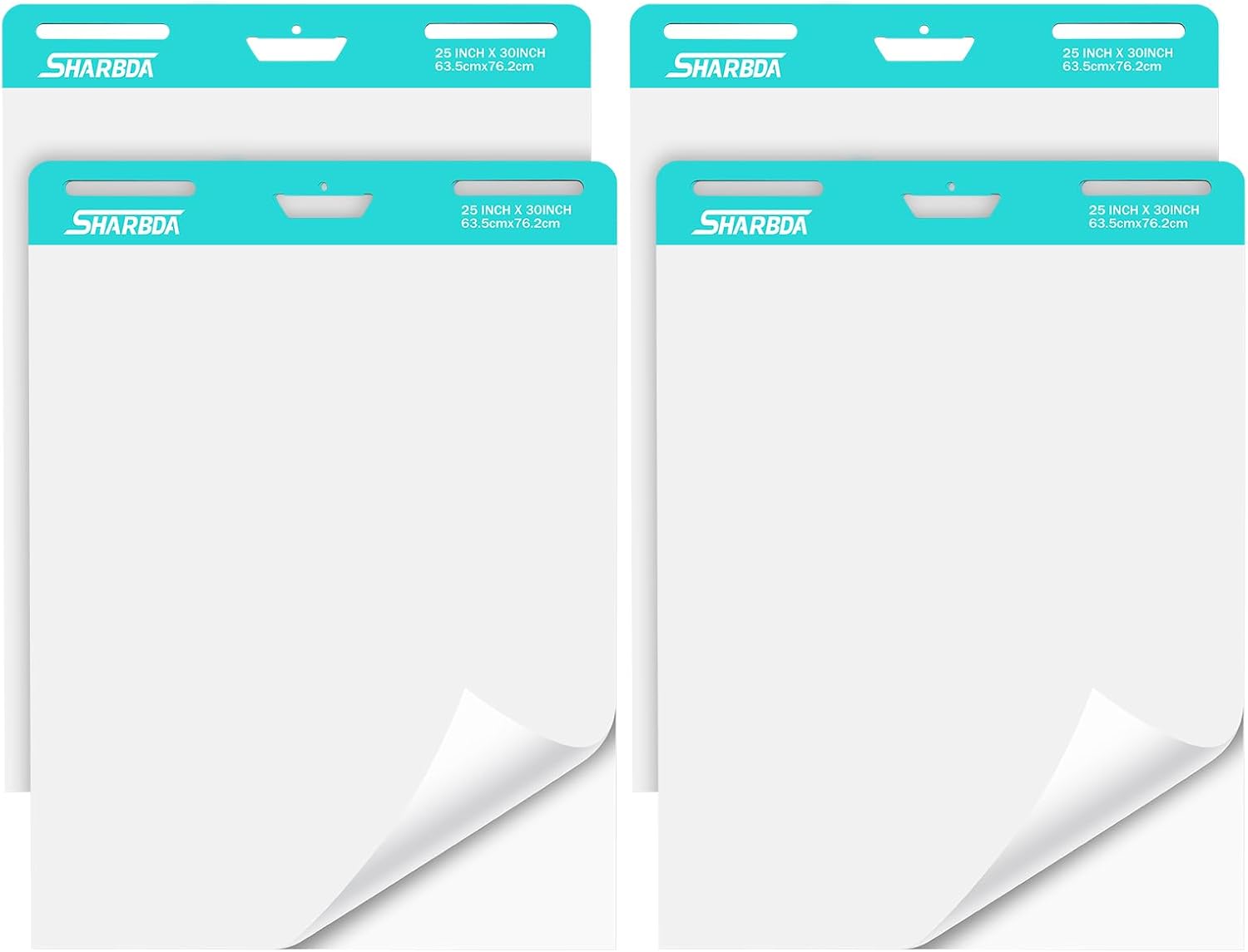 Amazon.com : SHARBDA Sticky Easel Pad, 25 in x 30 in,Flip Chart Paper ...