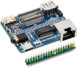 Nano Base Board (B) for Raspberry Pi Compute Module 4 Lite/eMMC, with Standard CM4 Socket, with ...