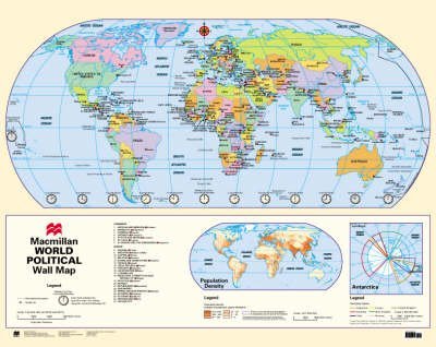 [Macmillan World Wall Map: Physical and Political] (By: Macmillan ...