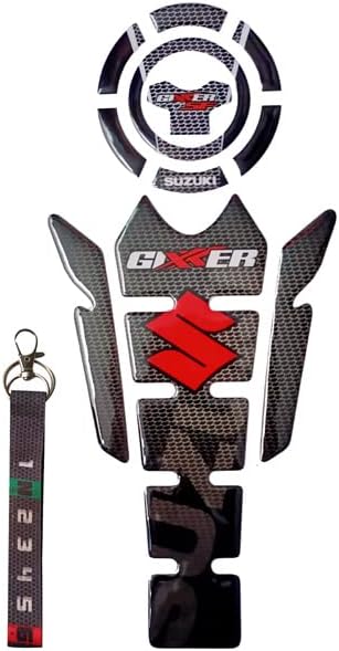 A1GRAPHIX 3D Emboss Tank Pad & Fuel Cap Suzuki Gixxer Bike sticker (E ...