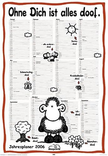 Amazon.de: Poster Sheepworld - ohne Dich ist Alles doof