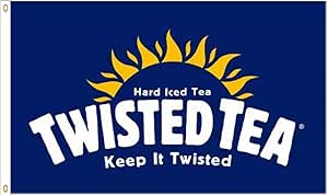 Amazon.com : Yerchic Twisted Tea Flag 3 * 5ft Banner 3 * 5ft for Garage ...