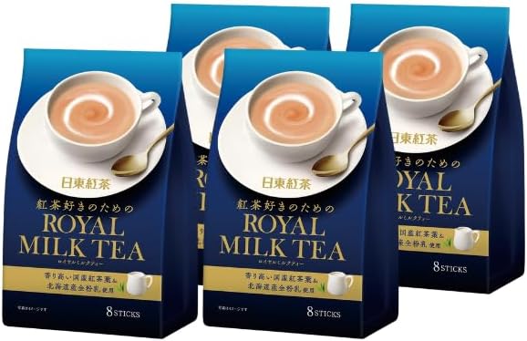 Amazon.com : Nittoh Tea Royal Milk Tea 8 sticks (4 Pack) : Grocery ...