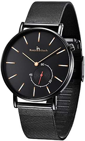 Unendlich U-Reloj de Cuarzo Ultra Fino para Hombre Minimalista Moda ...