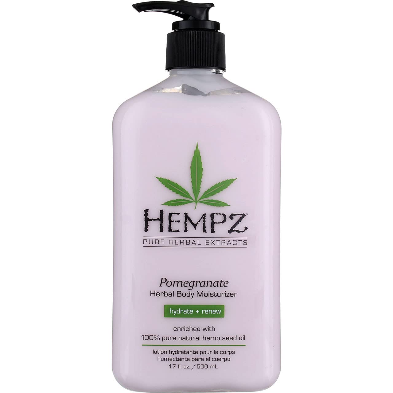 Amazon.com : Hempz Body Moisturizer Pomegranate 17 Ounce Pump (500ml ...