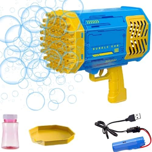 Buy VEZIMON® 69 Hole Automatic Bubble Gun for Kids 3+ Age, bazuka ...