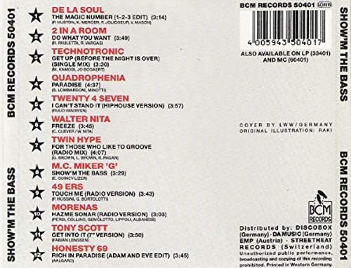 Amazon.co.jp: Technotronic, MC Miker G, De la Soul, Tony Scott, 2 in a ...