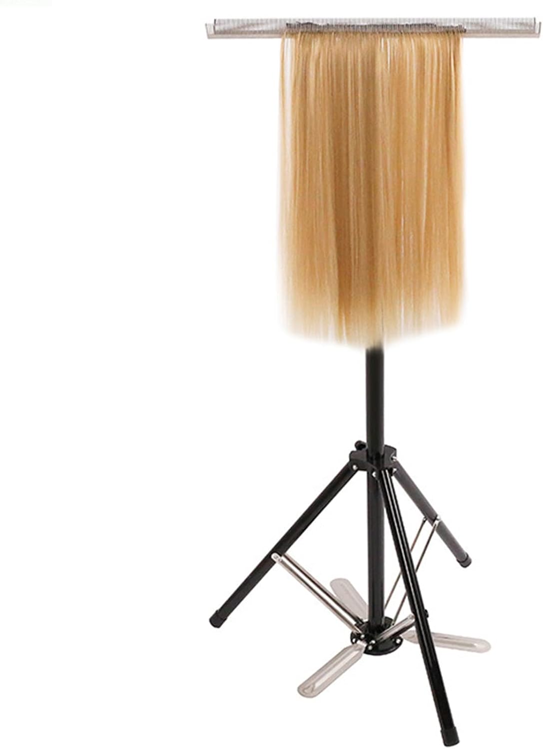 Amazon.com: Fadiadem Hair Extensions Rack Styling Hair Stand, Movable ...