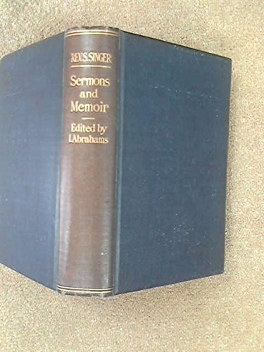 The Literary Remains of the Rev. Simeon Singer. Sermons (Lectures and ...
