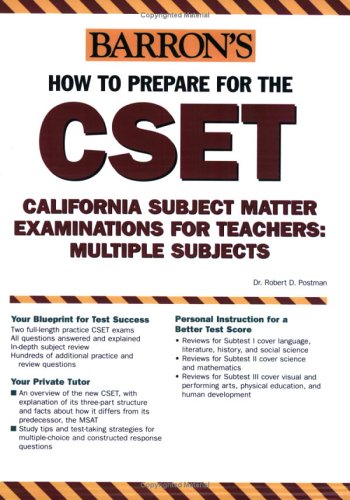 How to Prepare for the CSET: California Subject Matter Examinations for ...
