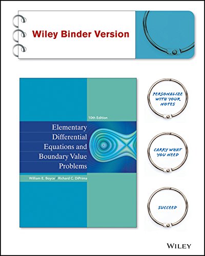Elementary Differential Equations and Boundary Value Problems, Binder ...