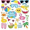 Amazon.com: 25Pcs Pool Photo Booth Props with Stick, Beach Summer Pool ...