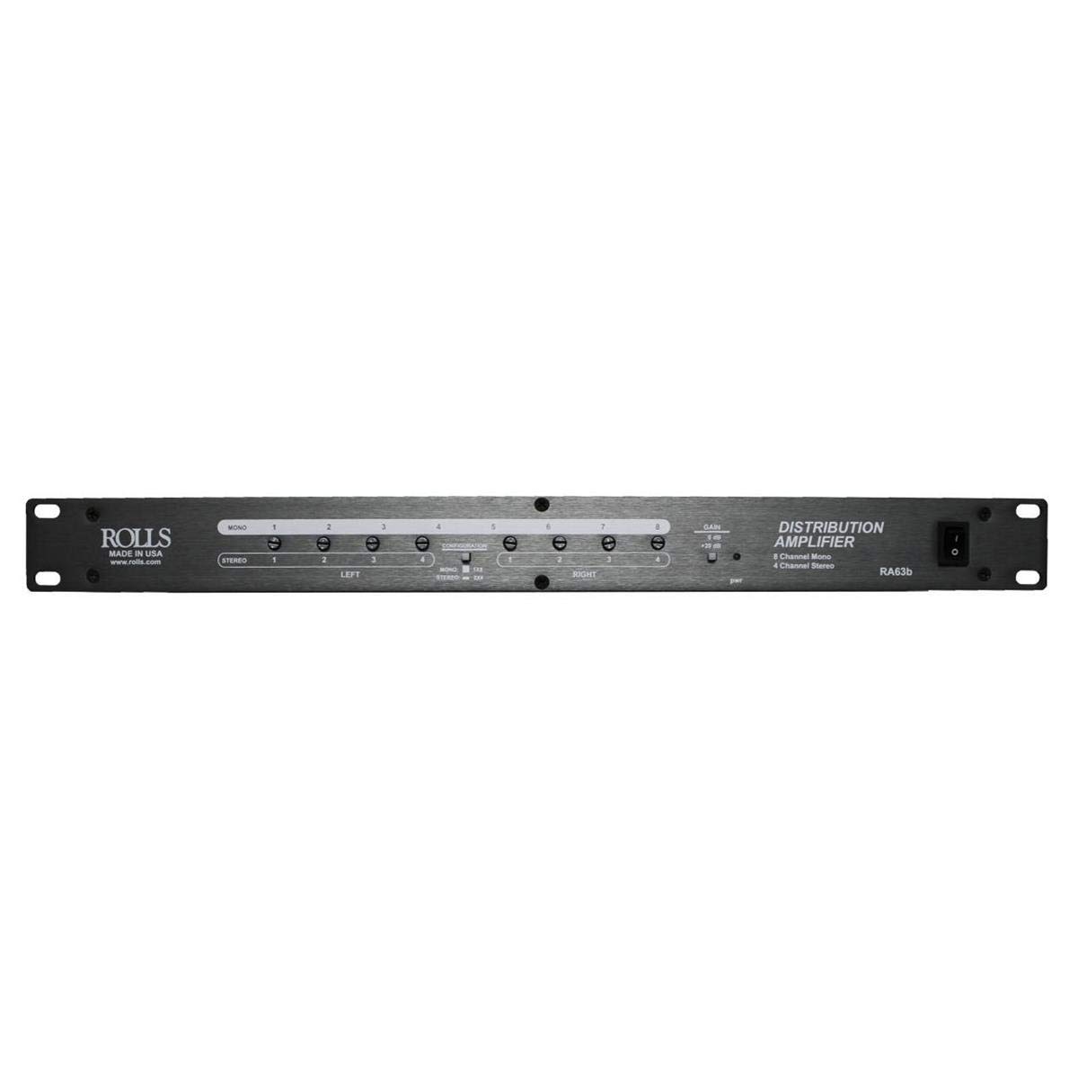 Amazon.com: ROLLS RA63b Eight Channel Audio Distribution Amplifier ...