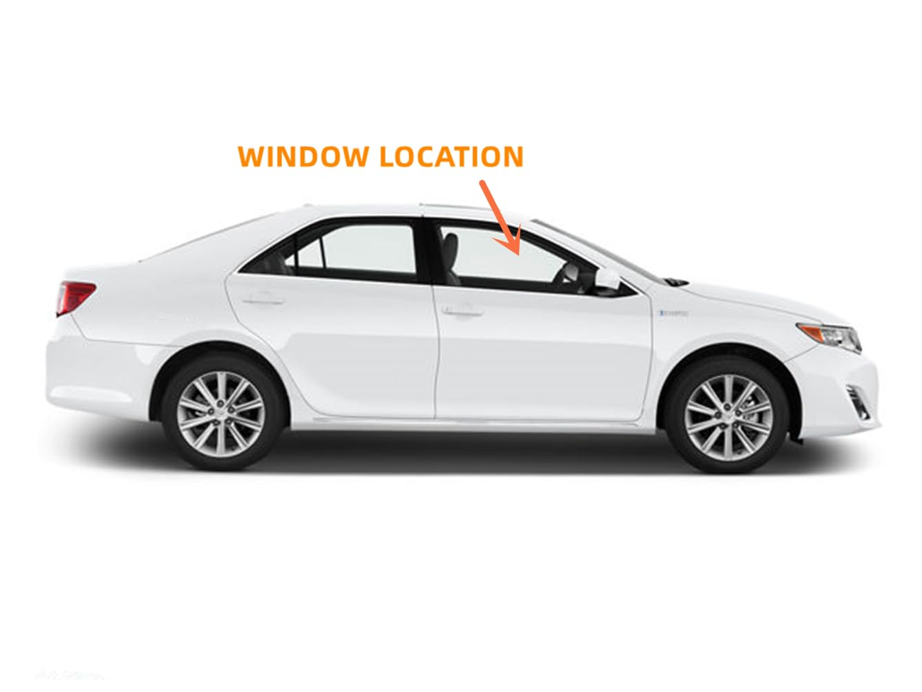 2013 Camry Passenger Window Right Side Front Door Window Glass ...