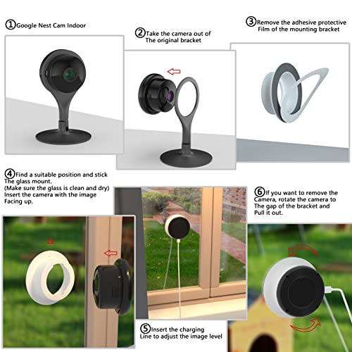Snapklik.com : Teccle Window Mount For Google Nest Camera Indoor ...