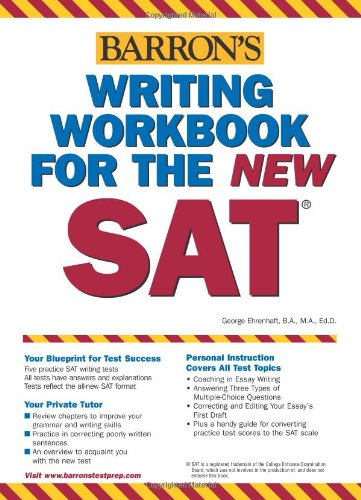Amazon.com: Writing Workbook for the NEW SAT (Barron's Writing Workbook ...