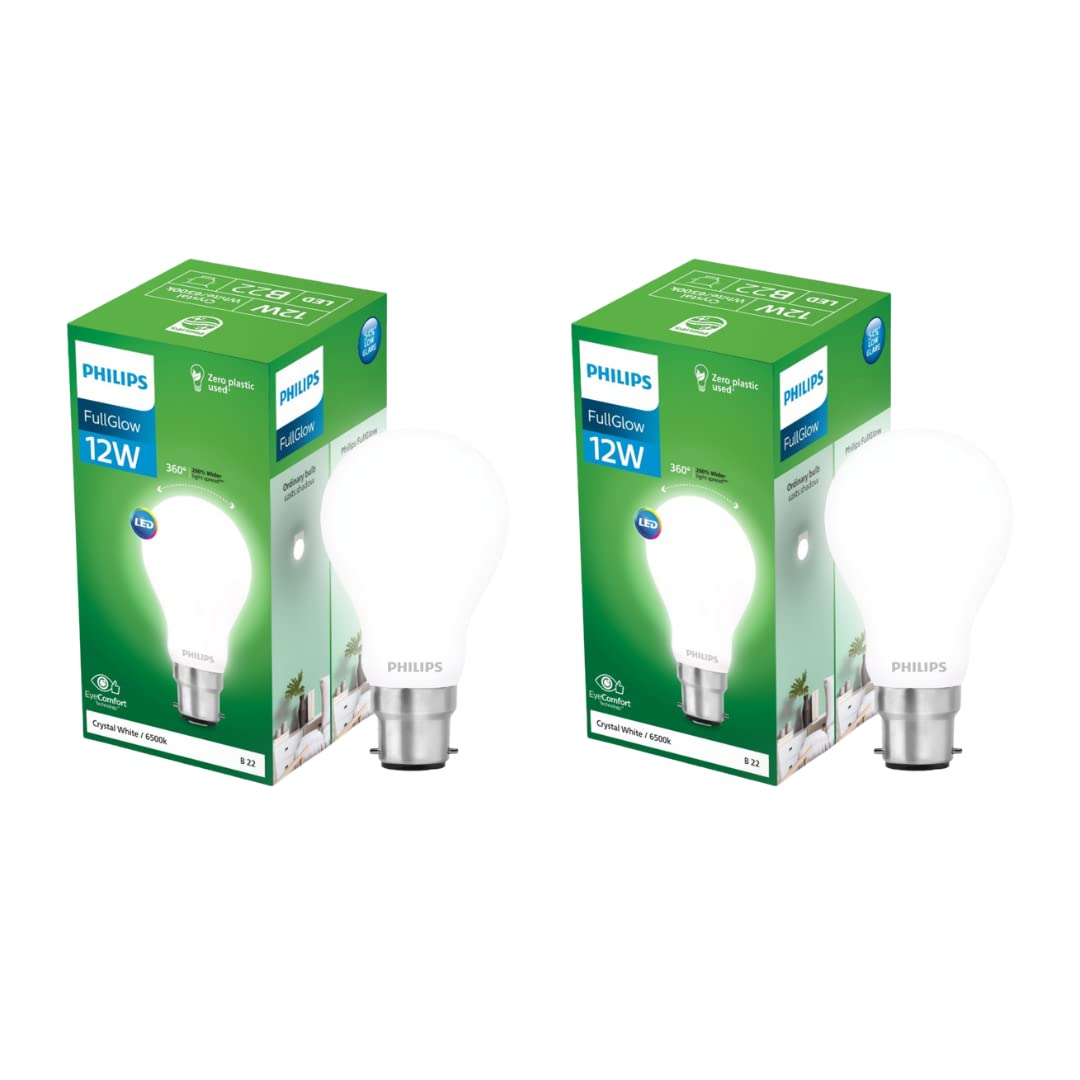 PHILIPS 12-Watt Glass LED Bulb | Full Glow Energy Saver 1200 Lumen ...