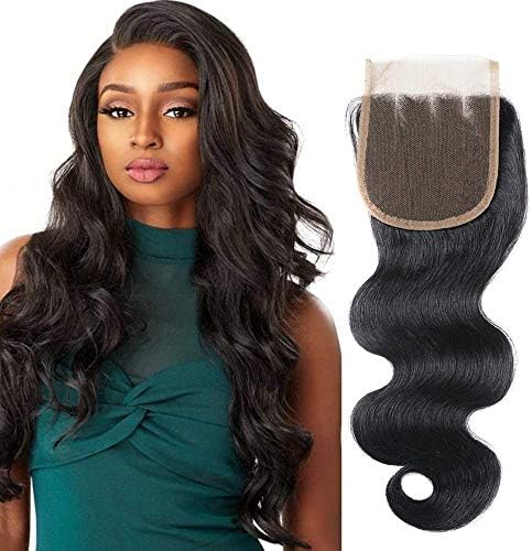 Amazon.com : 4x4 Transparent HD Lace Closure Only Body Wave Hair ...