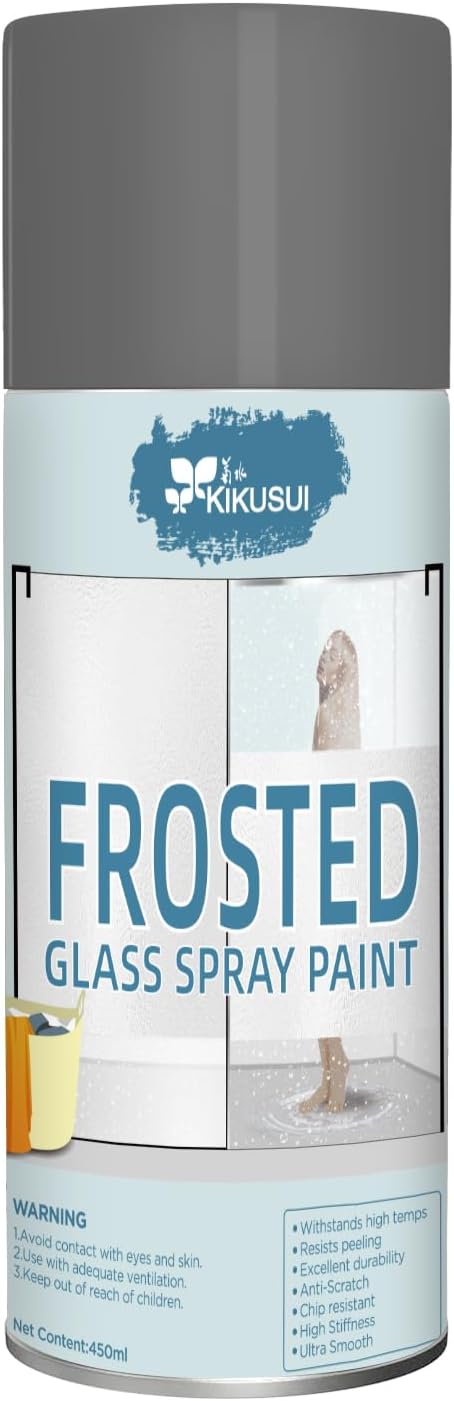 Frosted Glass Spray Paint, Grey, 450ml, 1 Pack, 15.2 Fl oz, Grey Spray ...