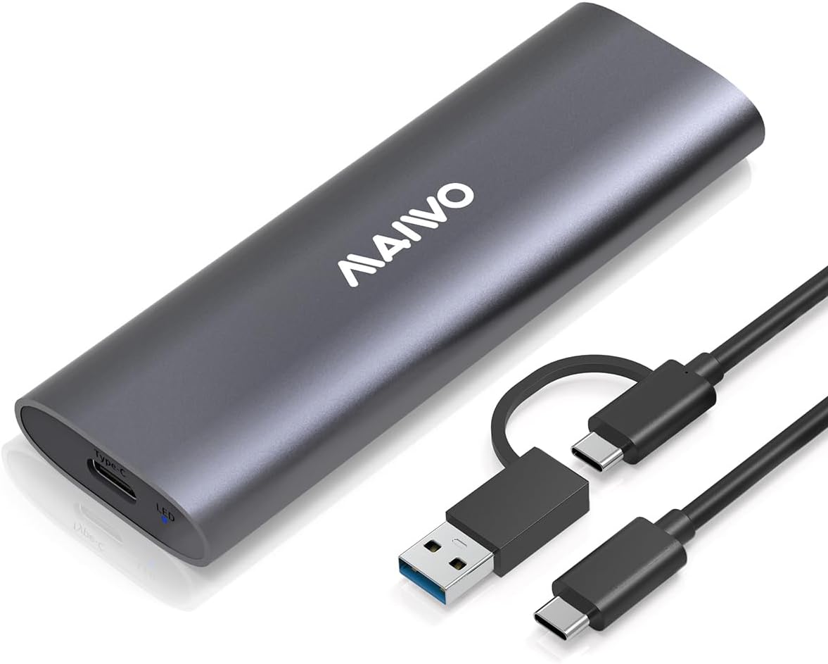 Amazon.com: M.2 NVMe SATA HDD Enclosure - USB 3.2 Gen 2 PCle 10Gbps ...