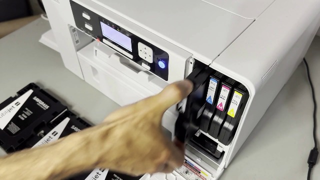 Watch Replacing Ink Cartridges on the Sawgrass SG500 on Amazon Live