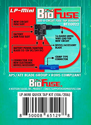 BioFuse 12V Low Profile Mini ATT QUICK TAP KIT: 2 - Want It All