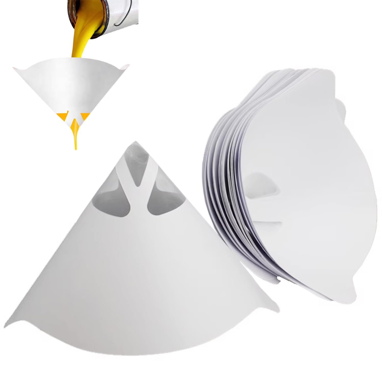 Zilphoba 100pcs 190 Micron Paint Strainer, Paint Filter for Latex Paint ...