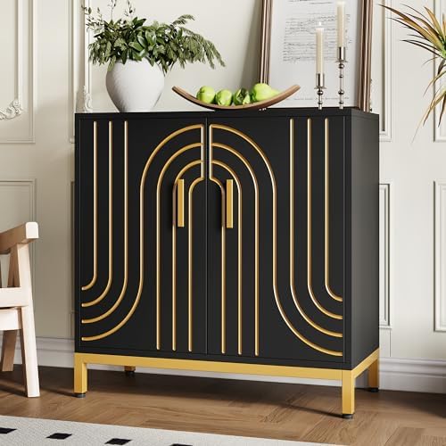 Amazon.com: GAOMON Accent Wood Buffet Cabinet, Sideboard Buffet Cabinet ...