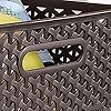 Curver My Style Medium Rectangular Storage Basket, Dark Brown, 13 Litre ...