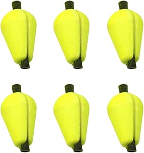 Amazon.com: 6Pcs Fly Fishing Float Strike Indicators Foam Yellow ...