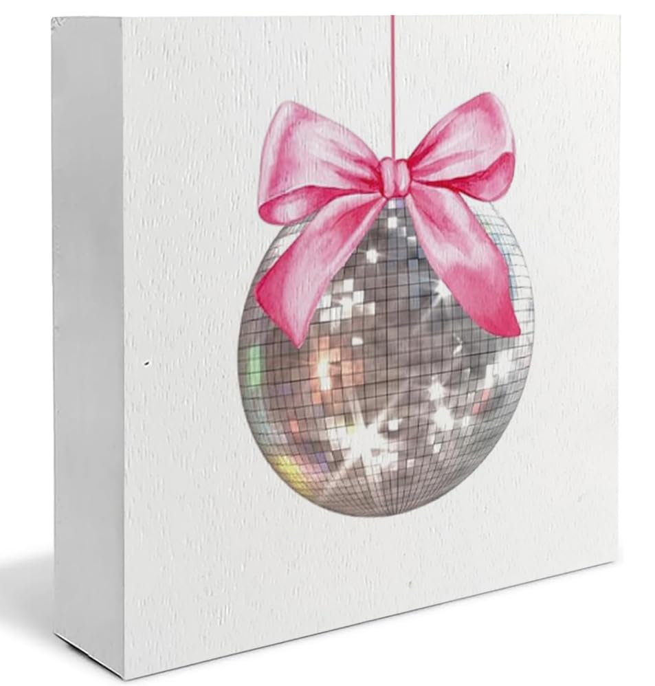 Amazon.com: Absnfatu Pink Bow Coquette Room Decor, Trendy Preppy Pink ...