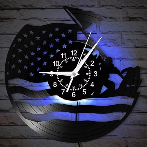 Amazon.com: The Bradford Exchange USMC Wall Clock, 14-inch Atomic Self ...