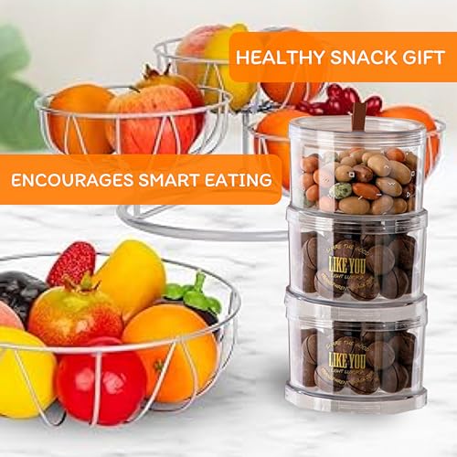 Snapklik.com : Skywin Stackable Snack Container - 3 Layer Pack ...