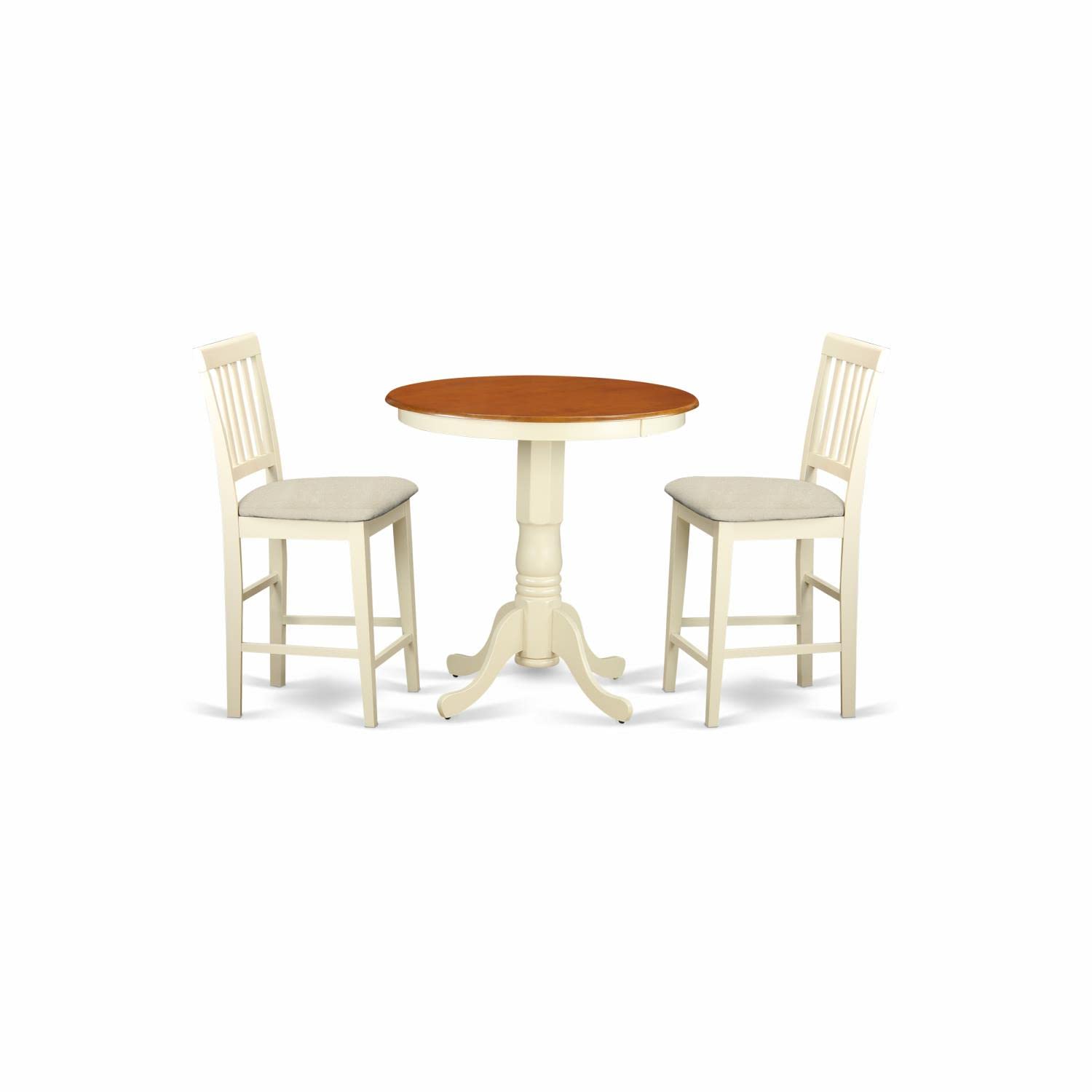 Amazon.com - East West Furniture EDVN3-WHI-C 3 Piece Kitchen Counter ...